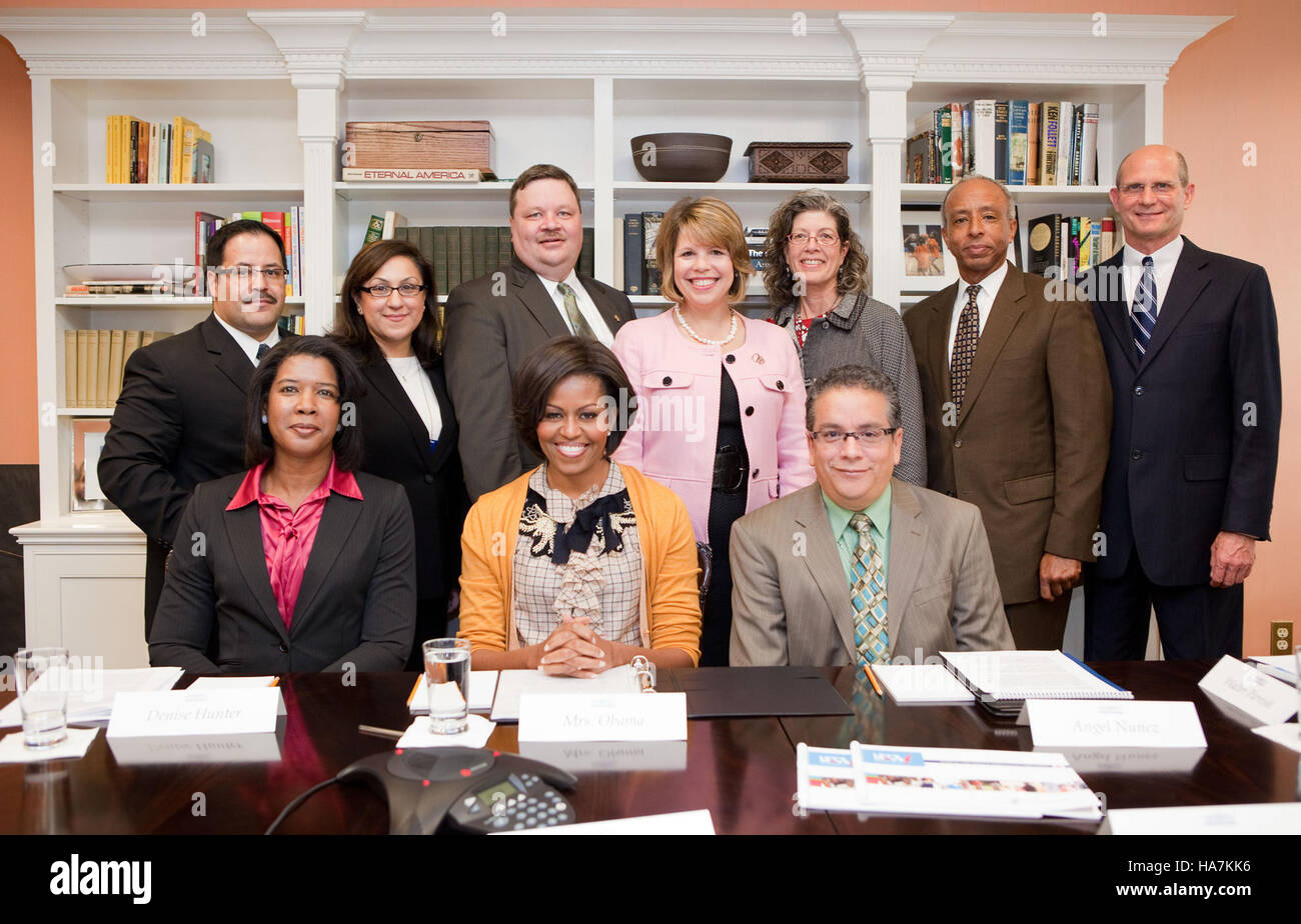 This photo features the First Lady launching a key initiative at the ...