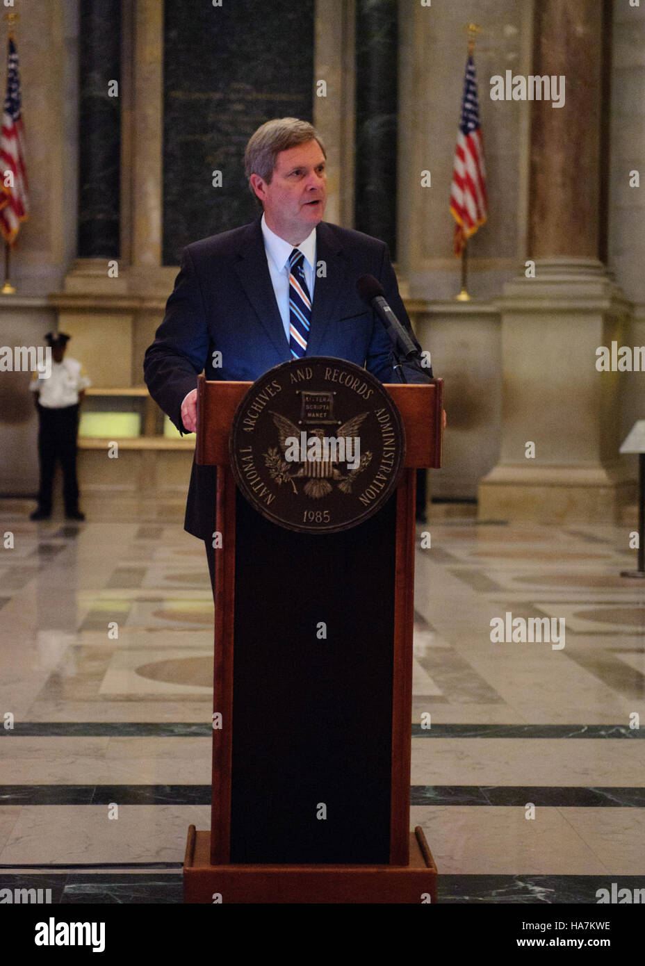 Secretary Tom Vilsack, captured in a National Archives image ...