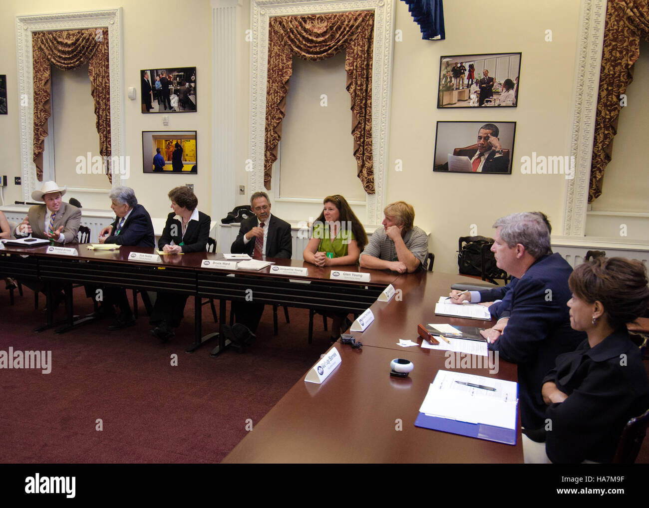 Agriculture Secretary Tom Vilsack participates in a meeting at the ...