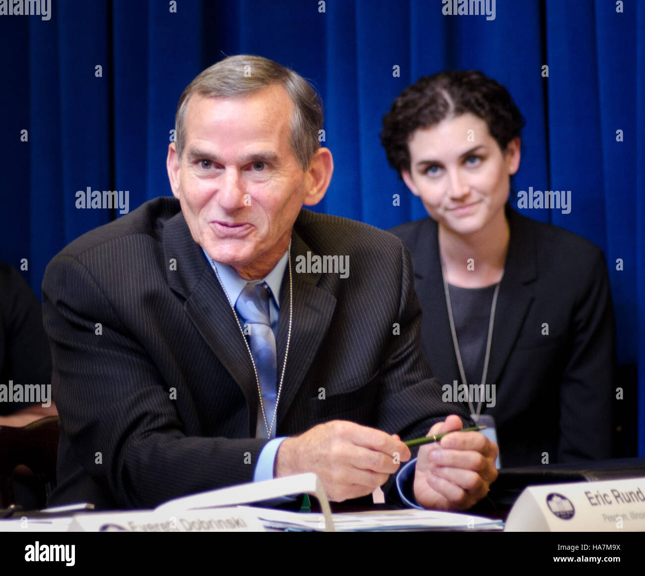 This meeting, held at the Eisenhower Executive Office Building, focused ...