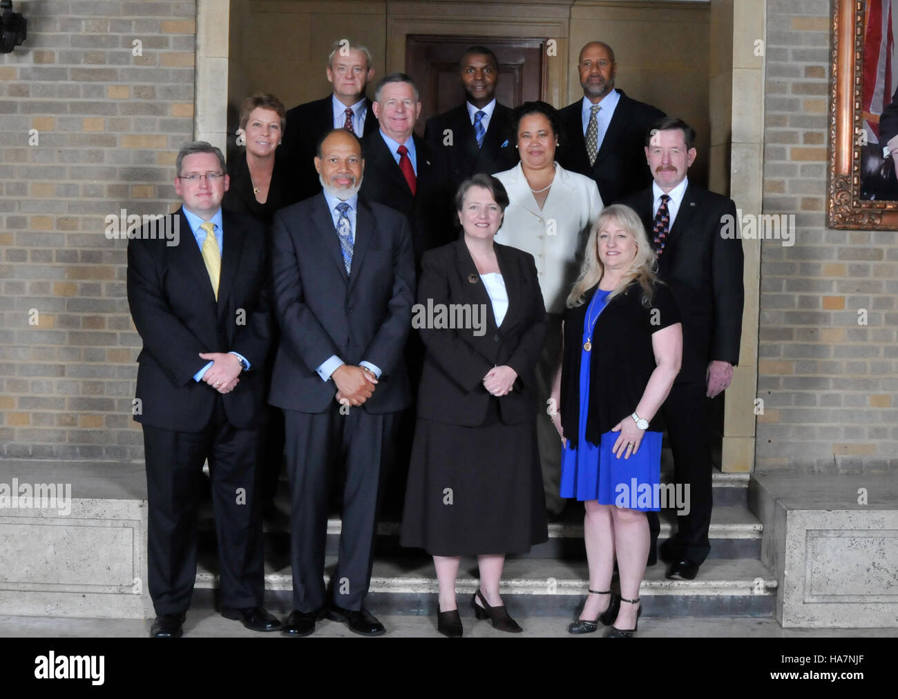 A group shot of Deputy Secretary Kathleen Merrigan during a 2011 awards ceremony, honoring ...