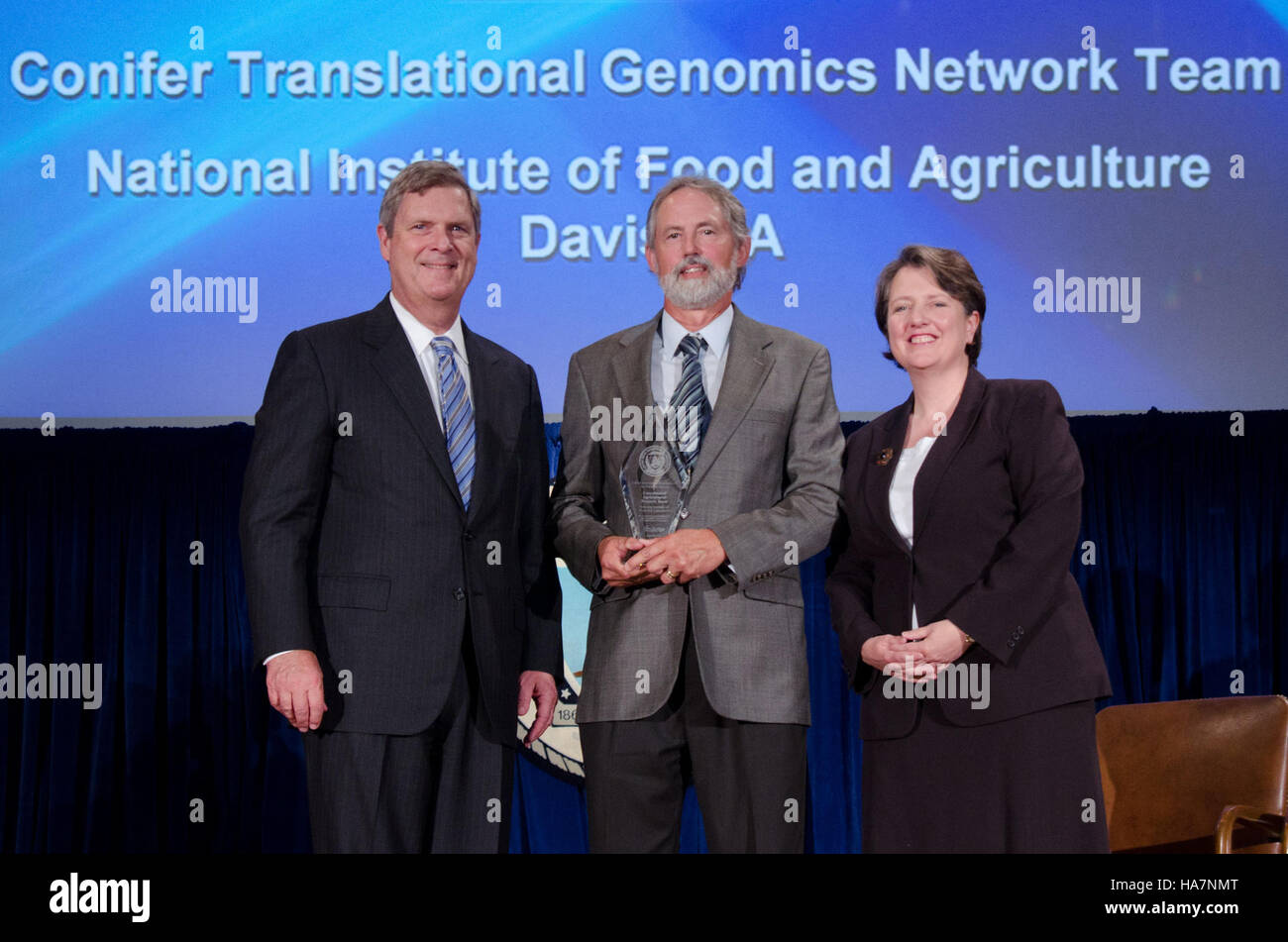 The USDA awards ceremony, featuring Secretary Tom Vilsack and Deputy Undersecretary Kathleen ...