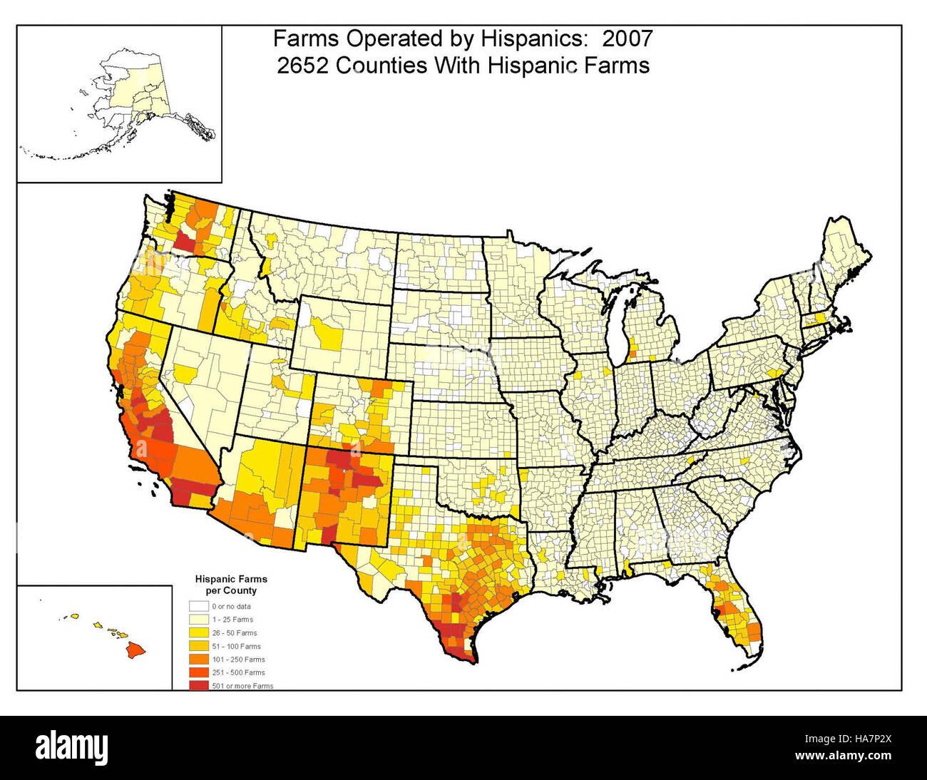 usdagov 6198511486 Hispanic Map Stock Photo - Alamy