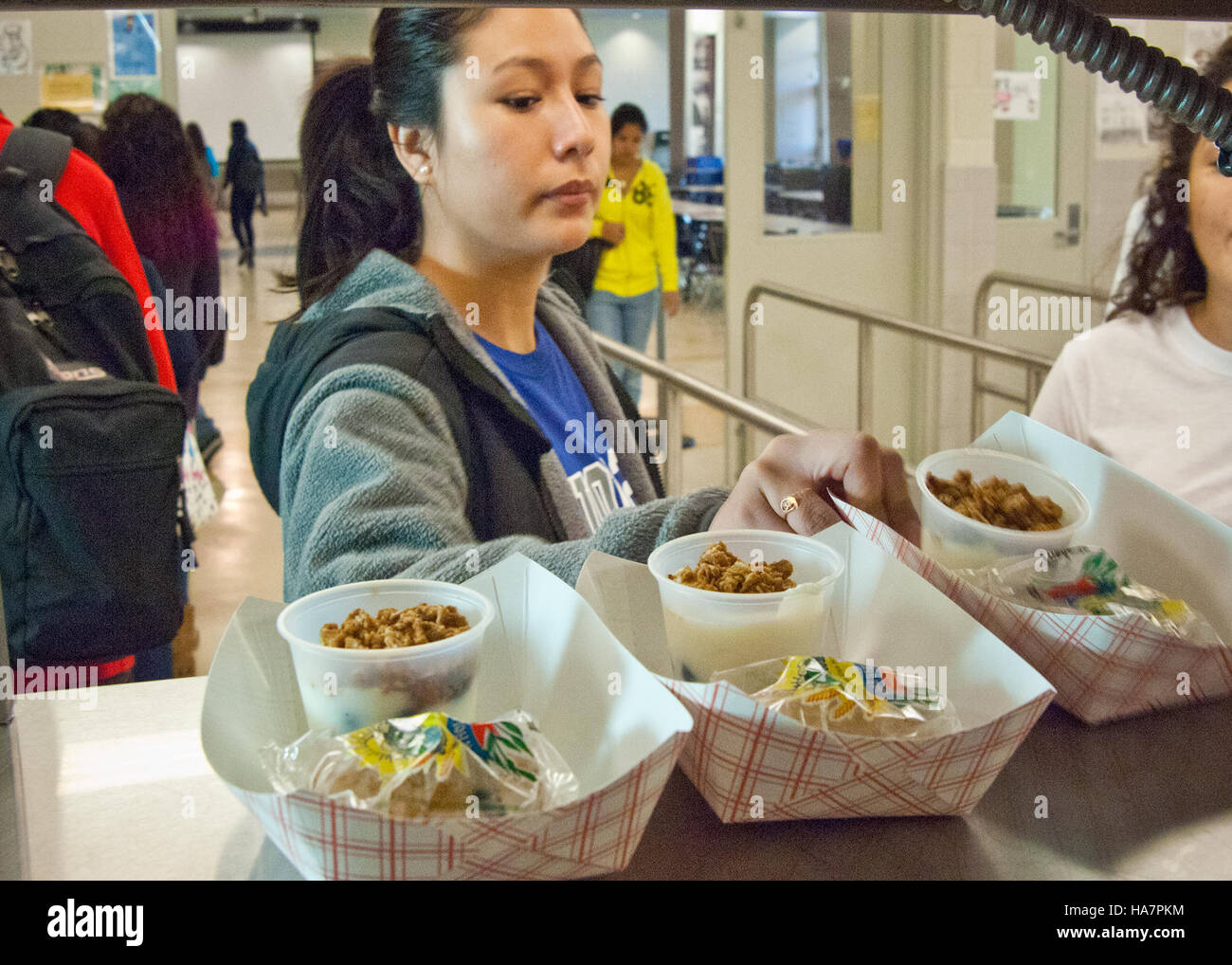 School lunch program at Arlington Public Schools, where children enjoy ...