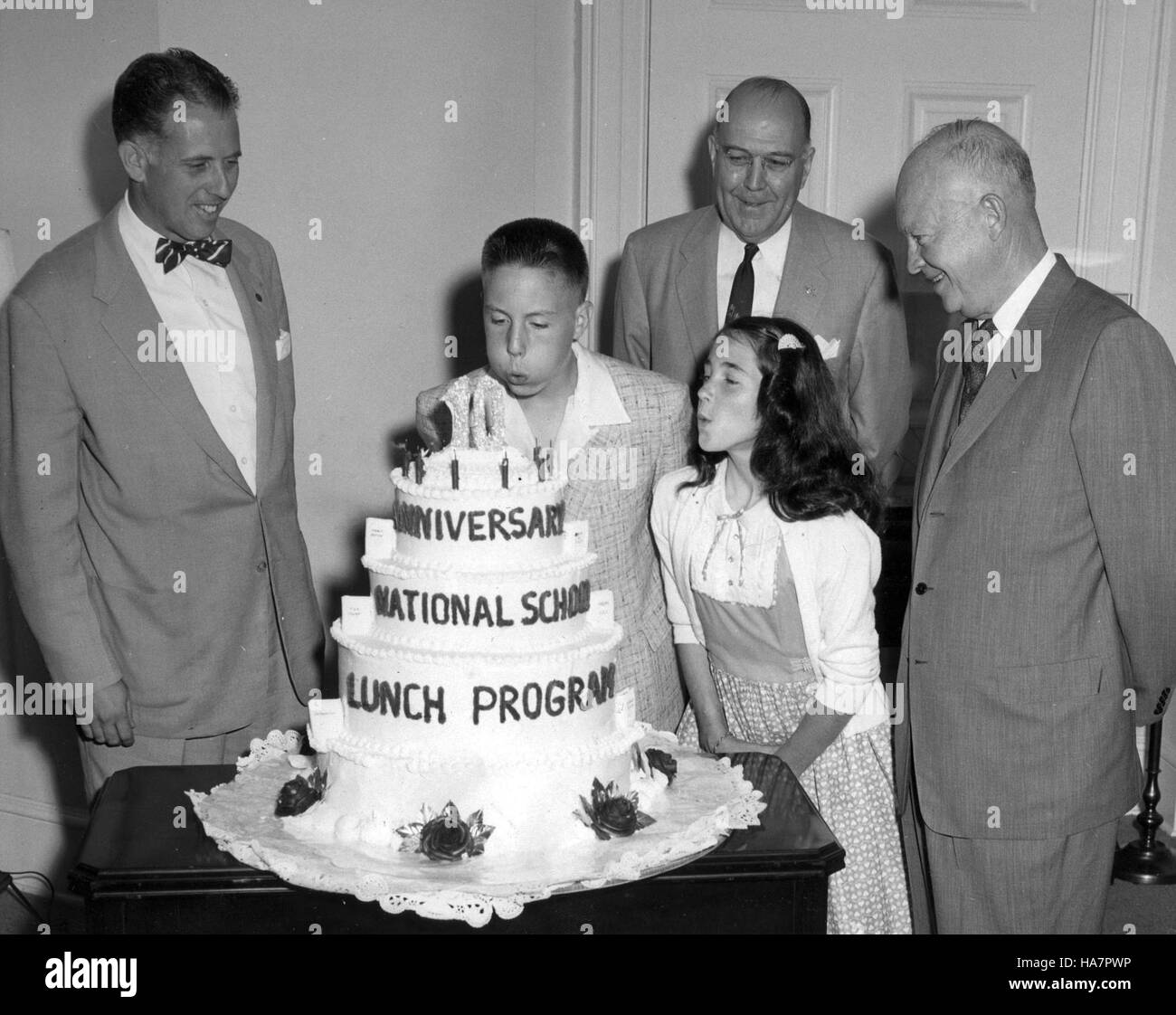President Eisenhower celebrates the 10th anniversary of the School ...