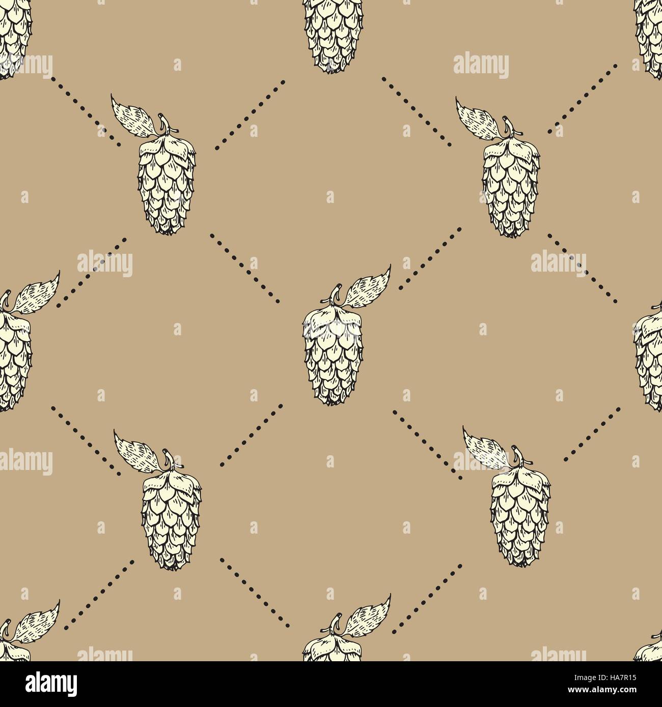 Seamless pattern with hops. Vector illustration Stock Vector Image ... Seamless pattern with hops. Vector illustration Stock Vector Image ...