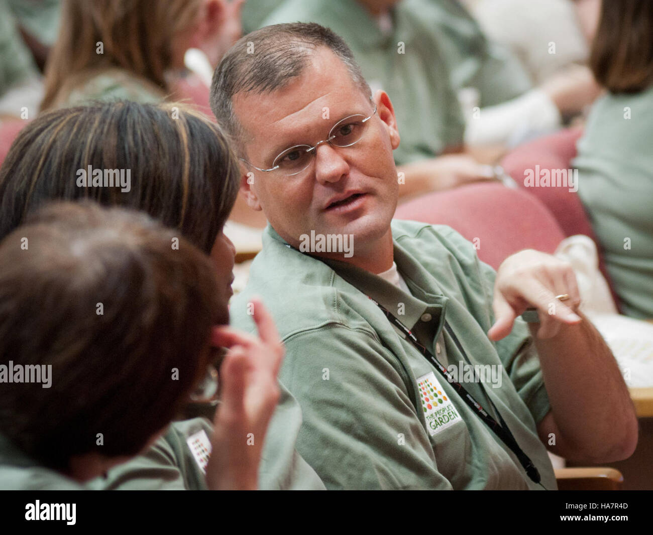 This image captures a public event hosted by the USDA, showcasing ...