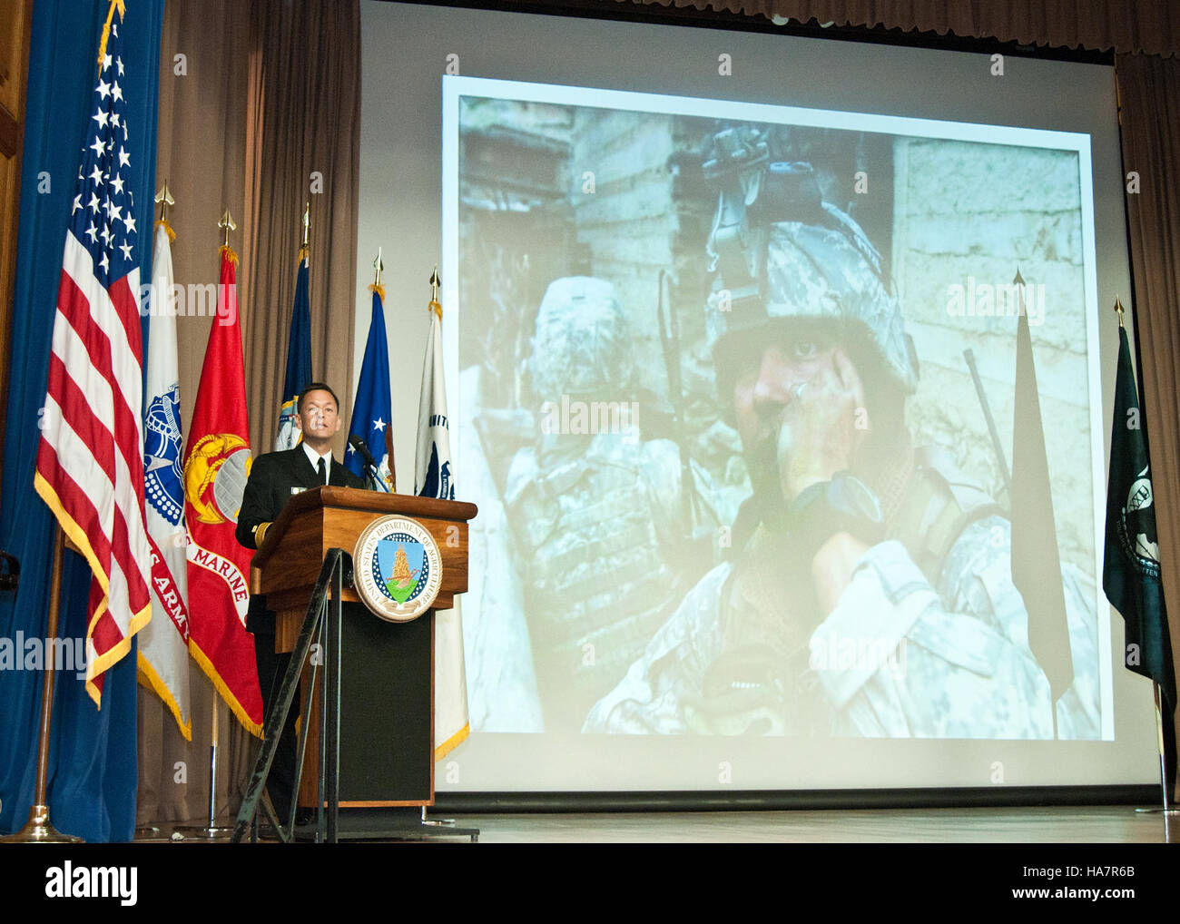 The USDA hosts a Veterans Day event featuring Rear Admiral David Boone ...