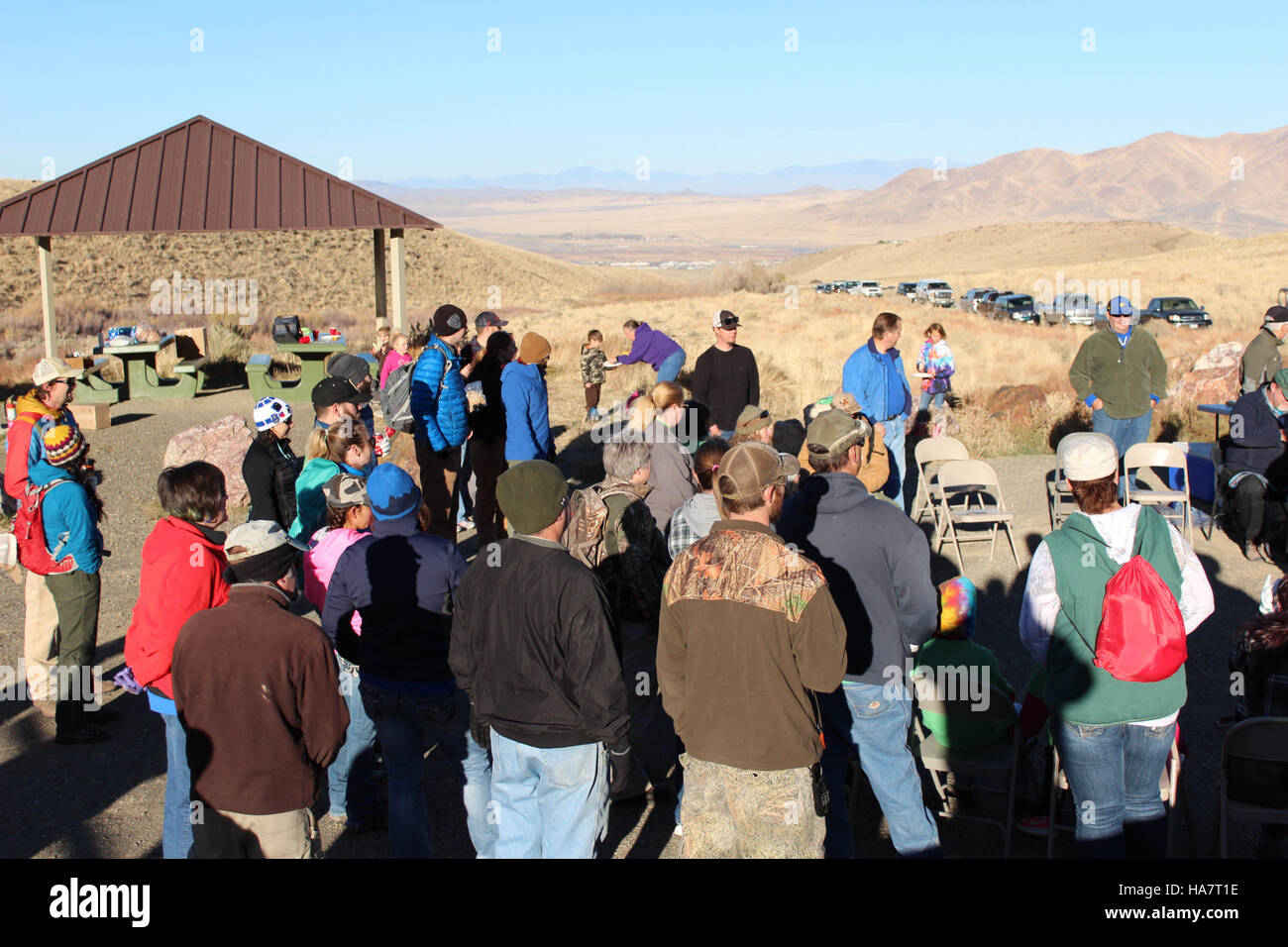 A welcome sign at a Bureau of Land Management (BLM) site in Nevada ...