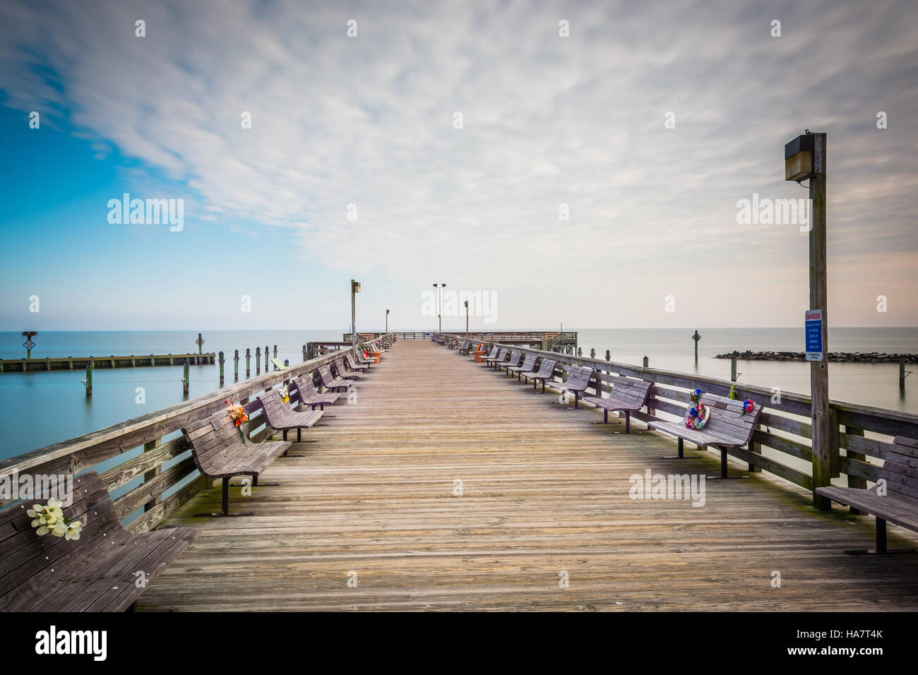 The fishing pier in North Beach, Maryland Stock Photo - Alamy
