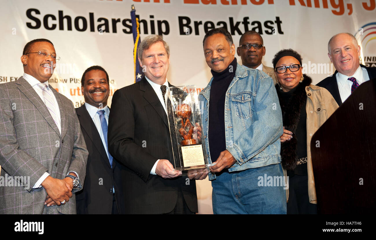 Secretary of Agriculture Tom Vilsack received the Unity Globe Award ...