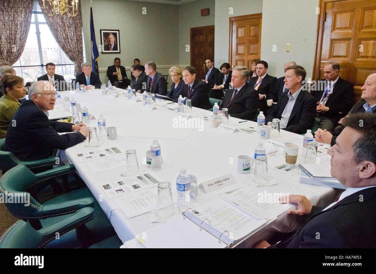 A gathering of key environmental leaders, including the USDA and EPA ...