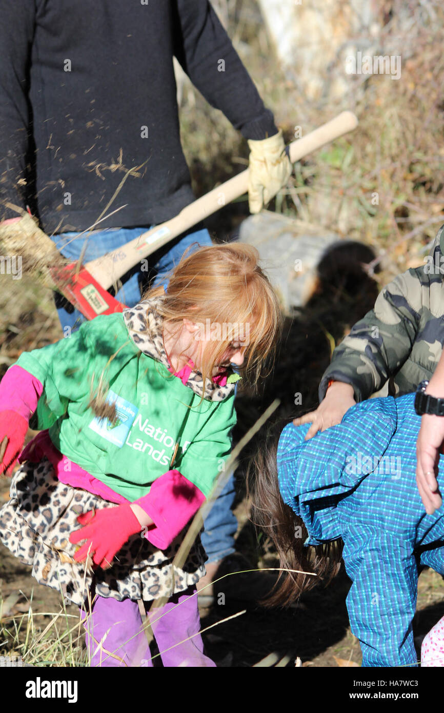 The Scout Seeding Team, part of the Bureau of Land Management, works to ...