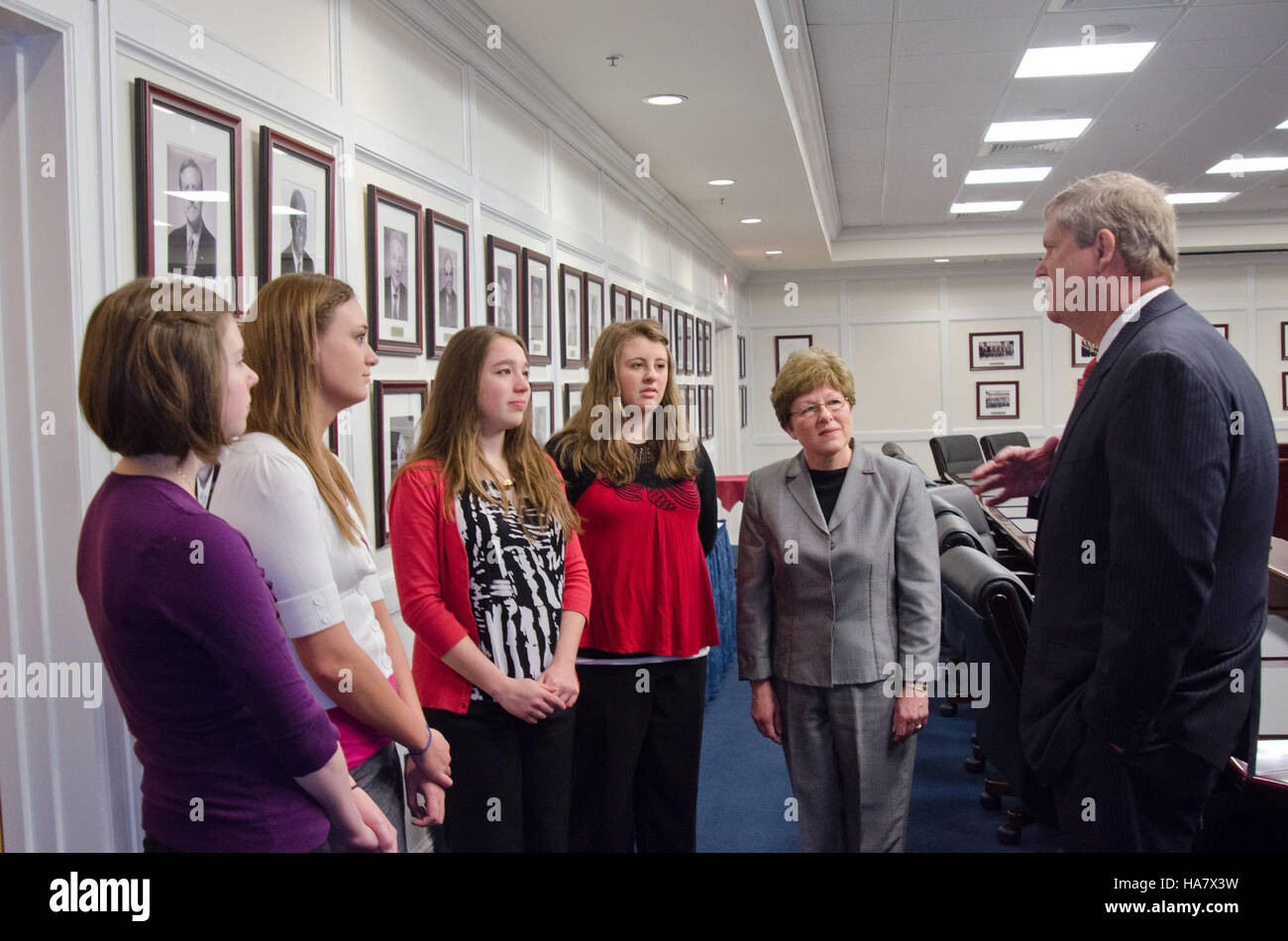 This image from the USDA Office of the Secretary captures a moment in a ...