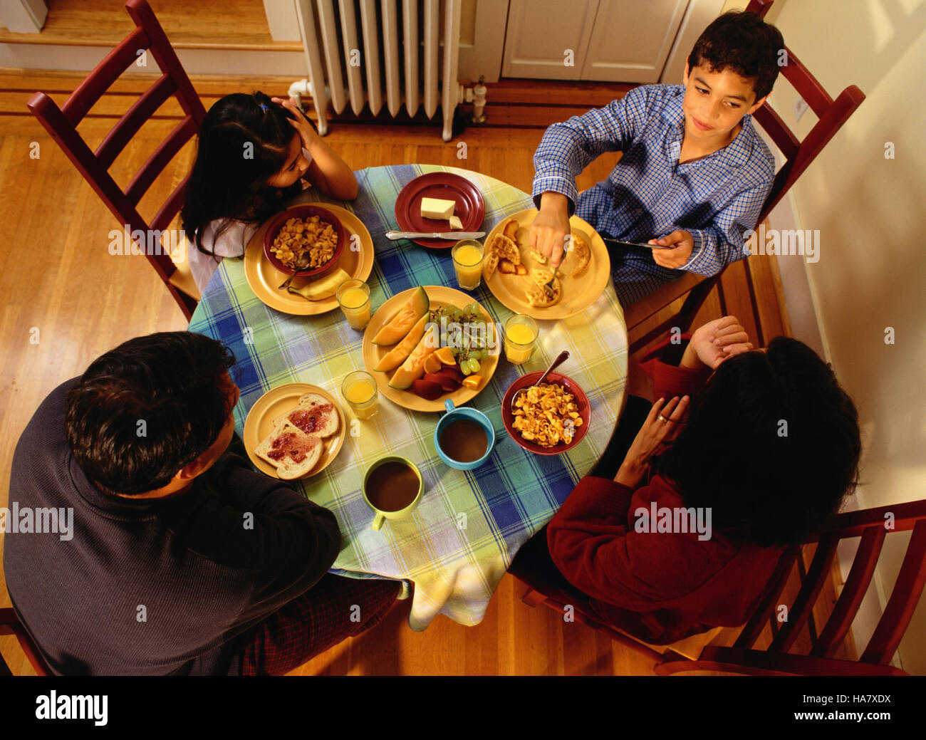 A family dinner gathering highlights the connection between shared ...