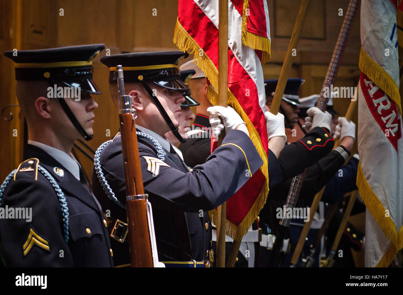 Joint armed forces color guard hi-res stock photography and images - Alamy