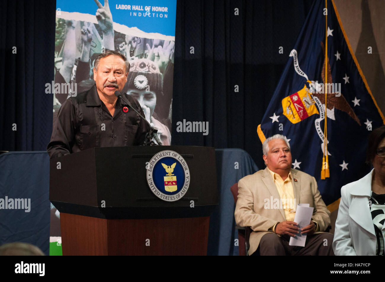 The dedication of the Arturo Rodriguez Auditorium at the Department of ...