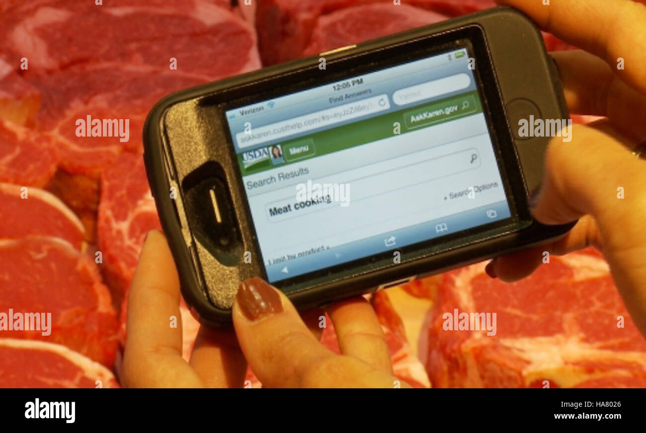 The USDA's 'Ask Karen' mobile app offers guidance on meat cooking ...