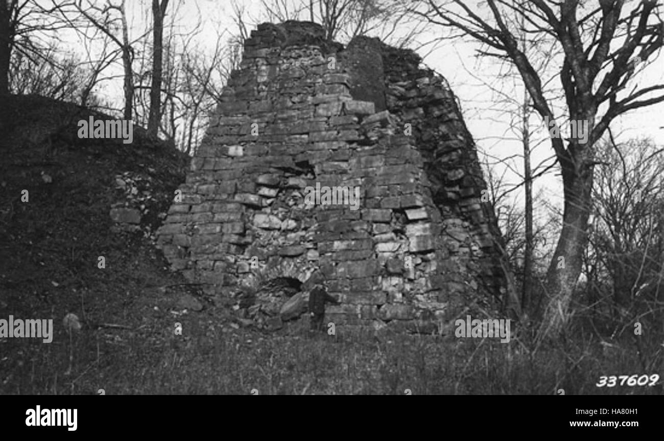 An iron furnace built in 1936 marks a significant part of industrial ...