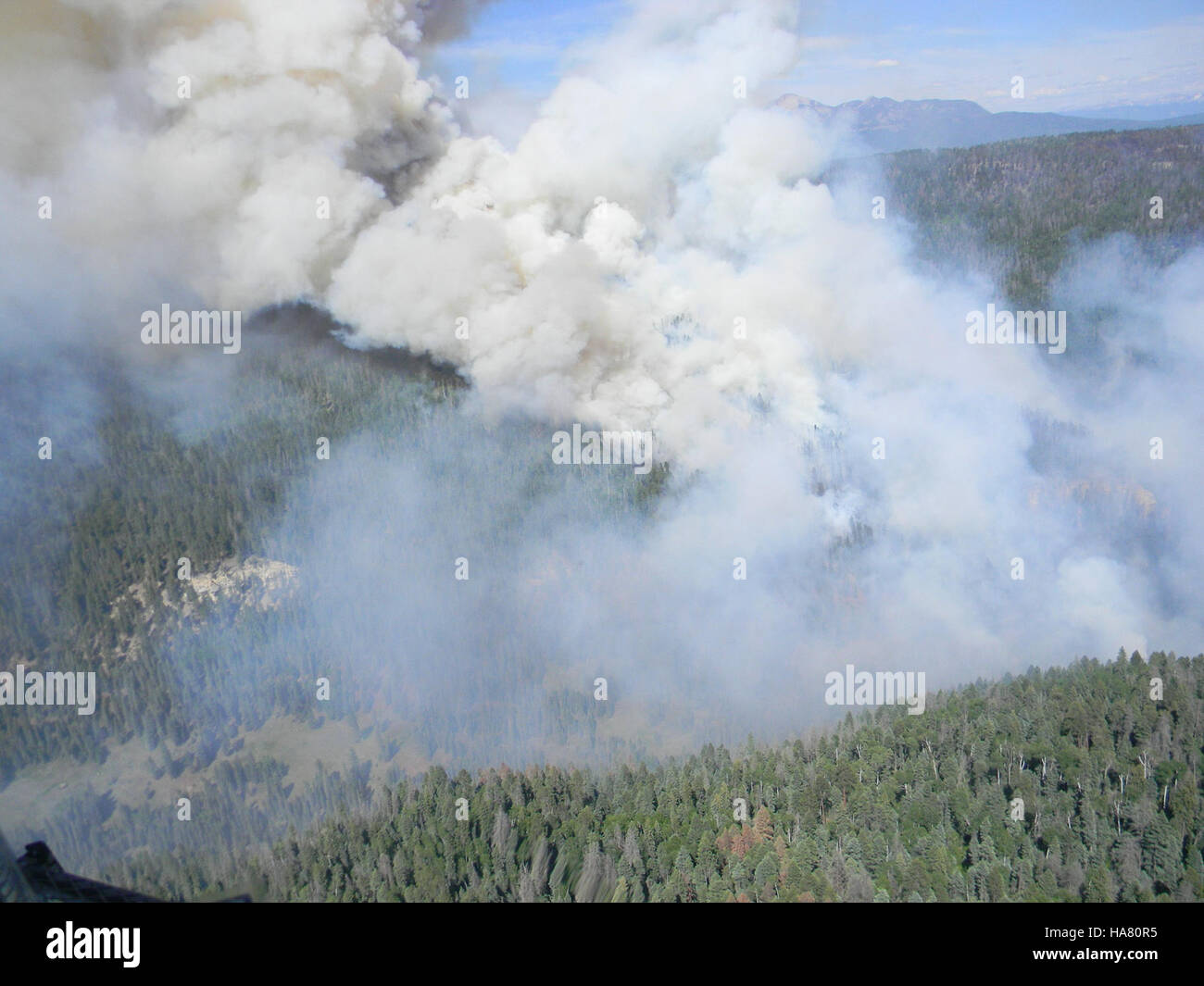 The Colorado Forest Service monitors the Little Sand wildfire, focusing ...