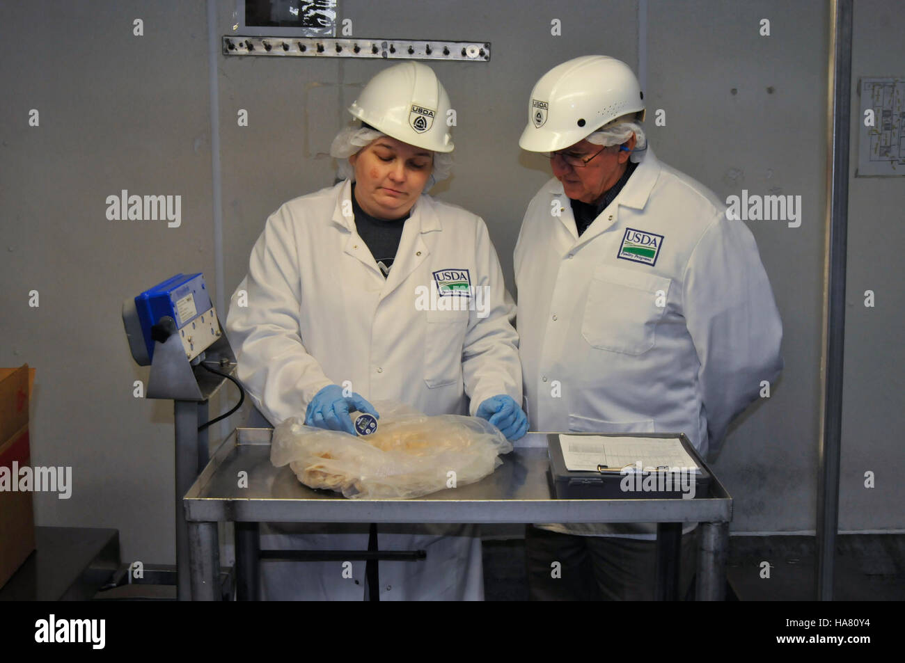 This image represents the USDA's role in poultry grading, featuring the ...