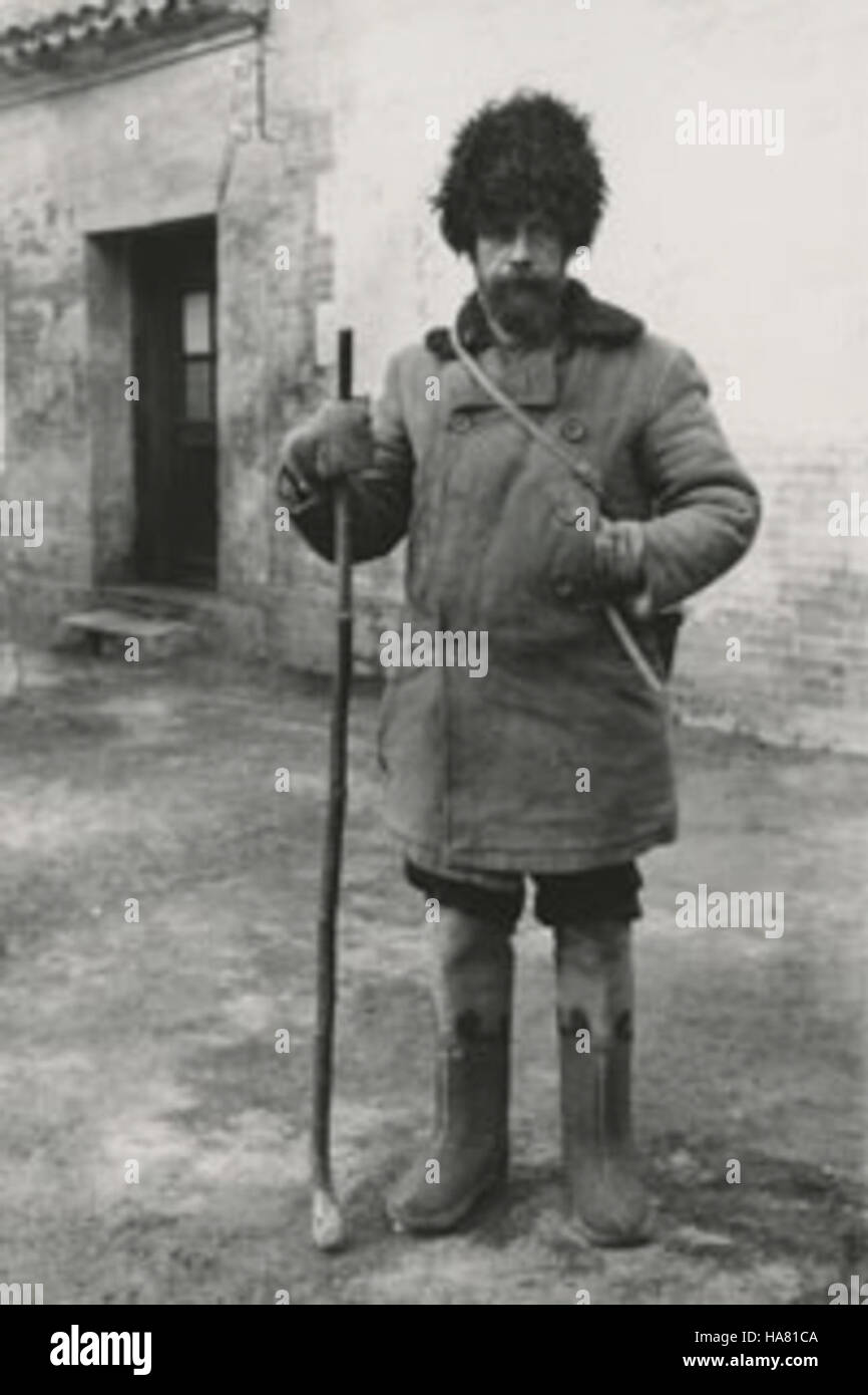 A historical photograph of Frank Meyer in Peking, China, from 1915 ...