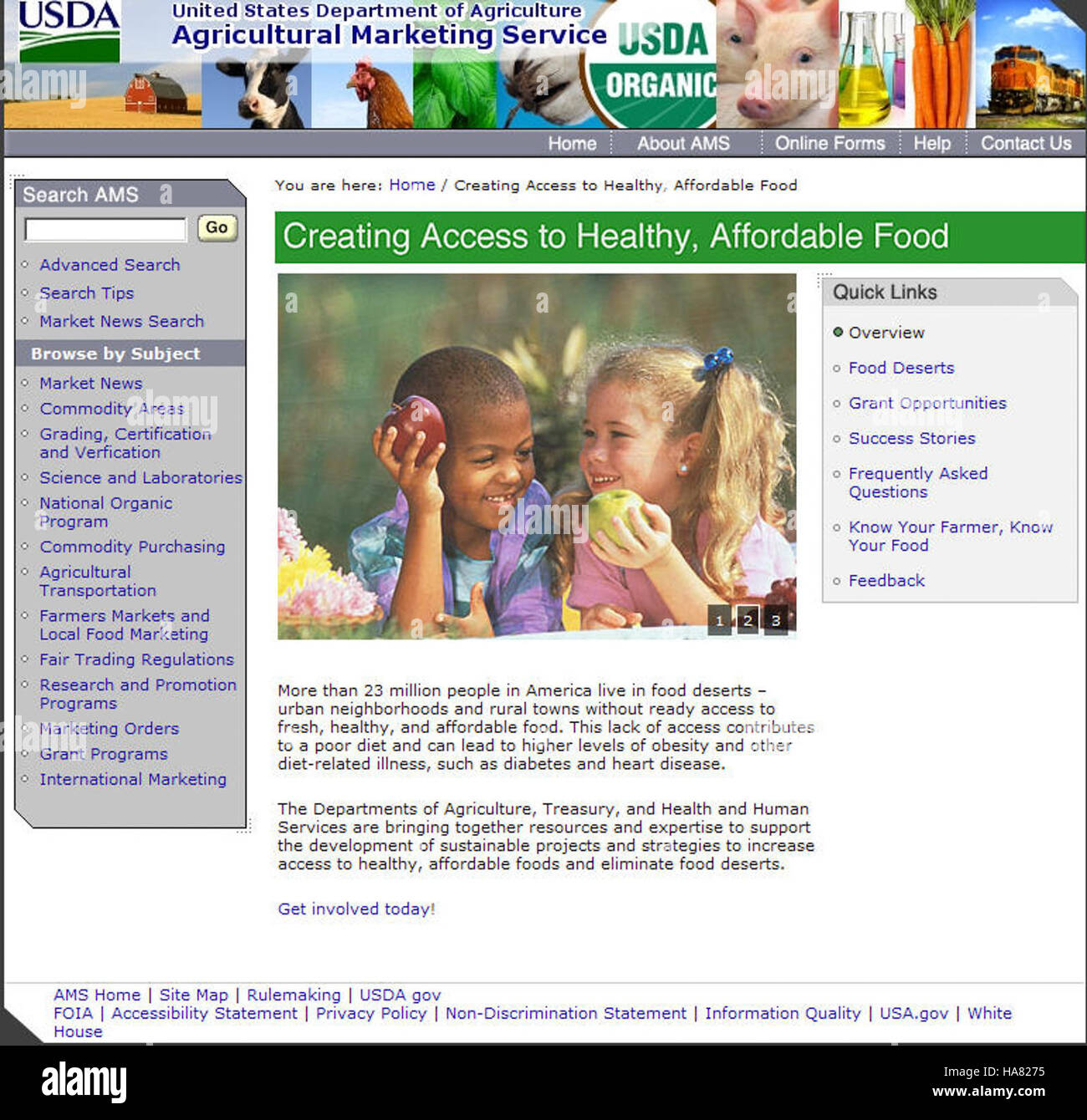 An initiative by the USDA focused on expanding access to healthy ...