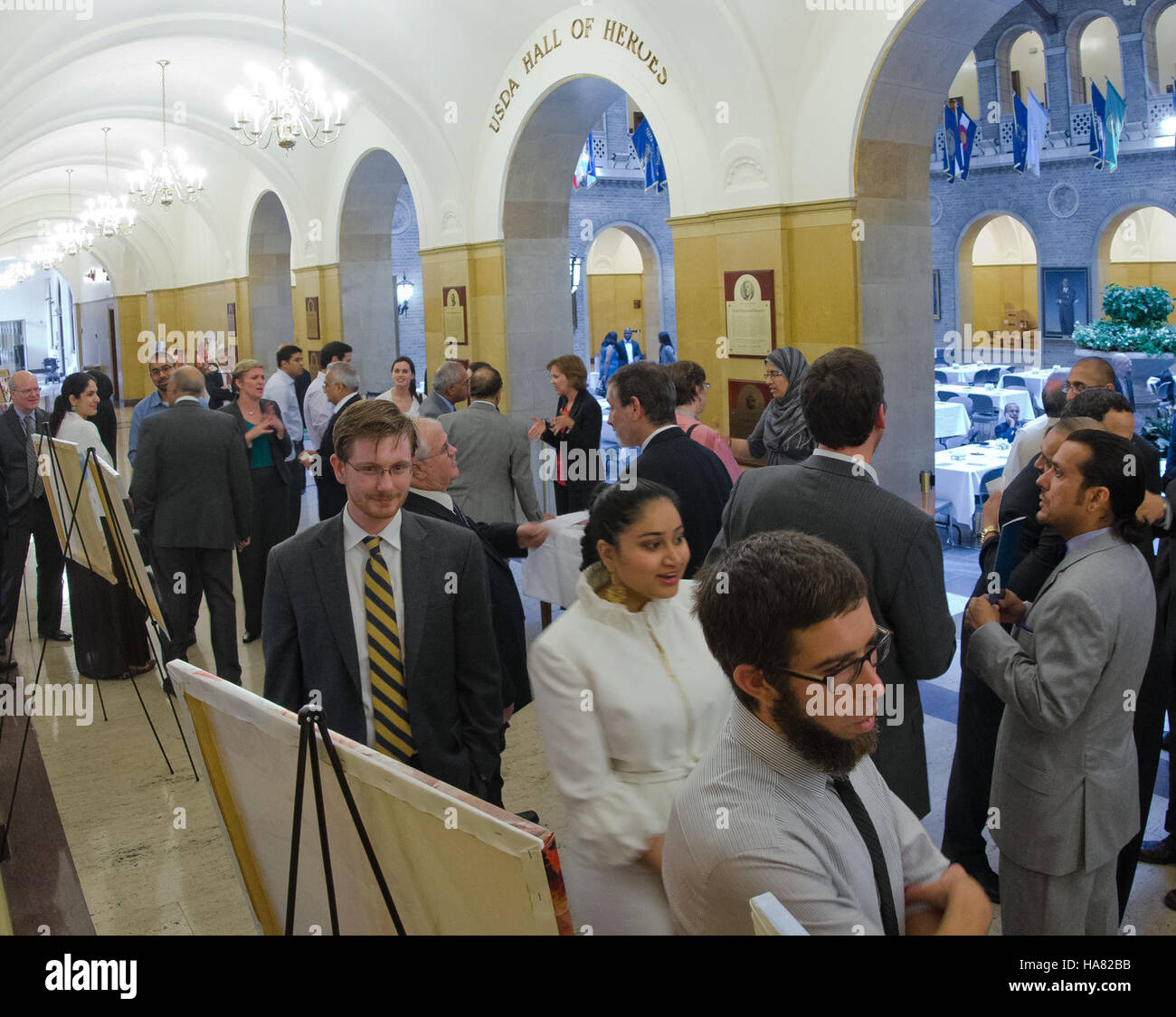 This image shows a USDA official event, highlighting the U.S ...