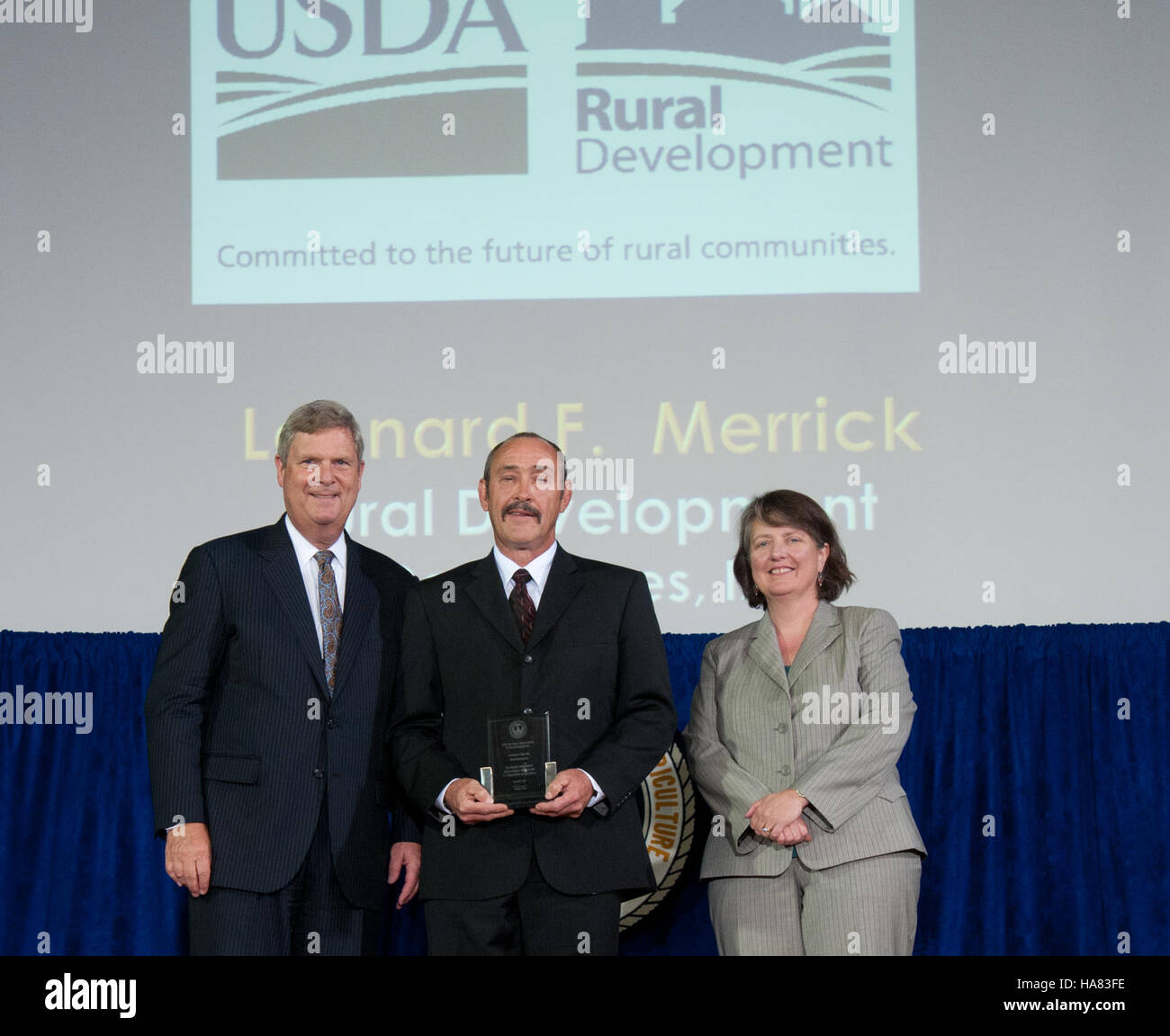 At a ceremony honoring USDA leaders, Under Secretary Merrigan and ...