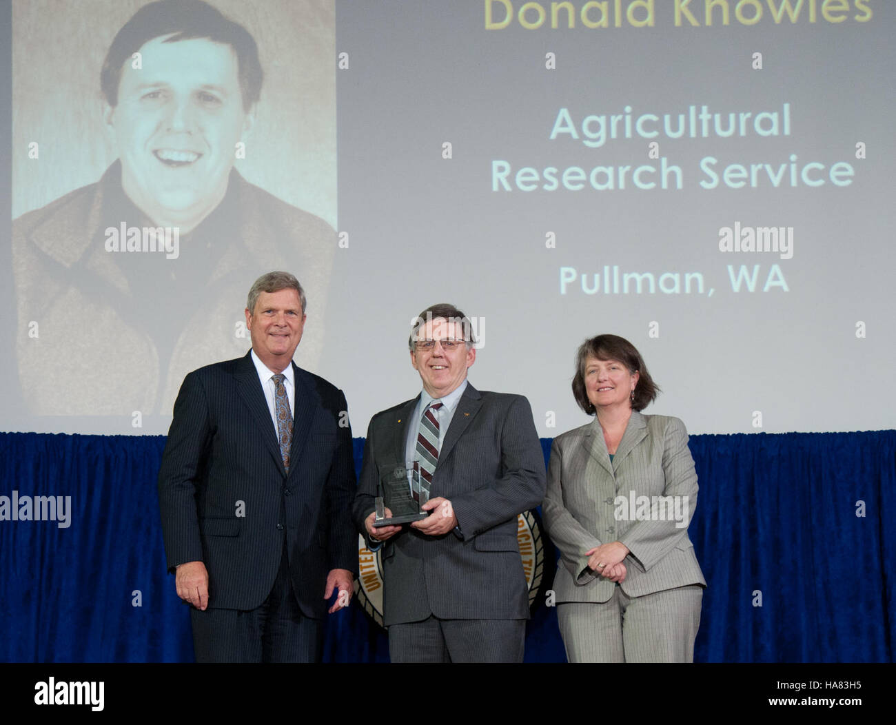 Secretary Merrigan of the USDA honors individuals at an awards ceremony ...