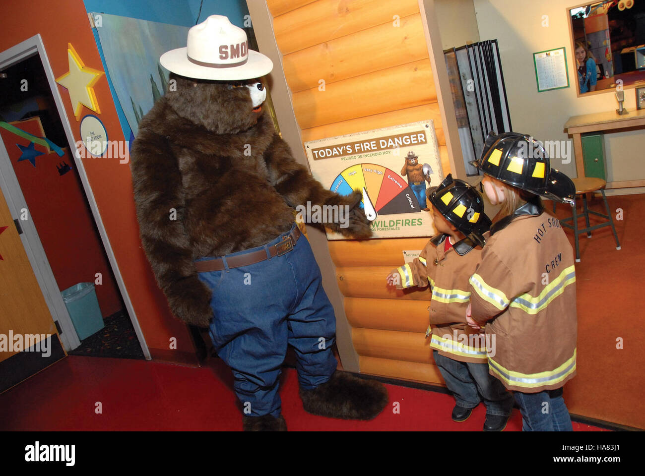 An image illustrating the current fire danger levels in a U.S. National ...