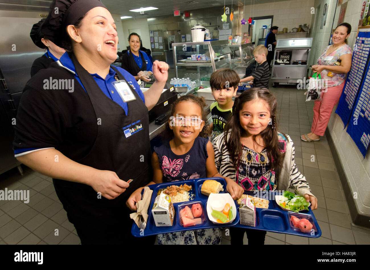 This image showcases a school lunch program supported by the USDA ...