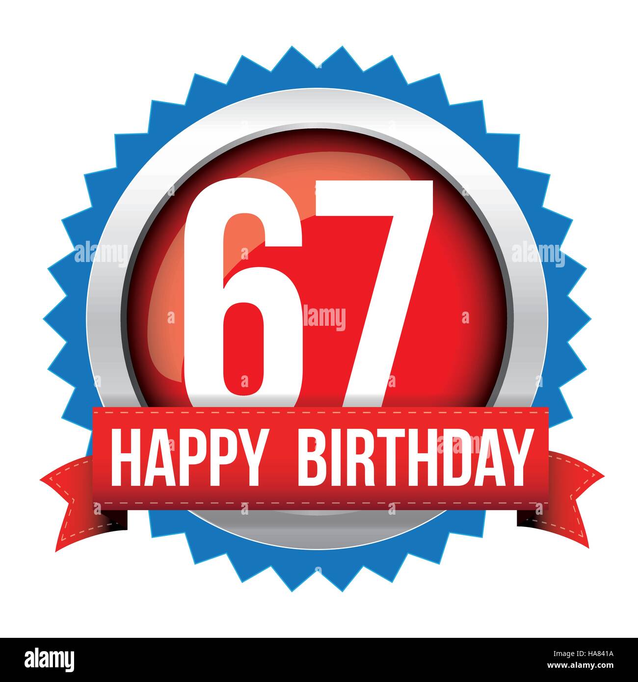 67 years birthday Stock Vector Images - Alamy