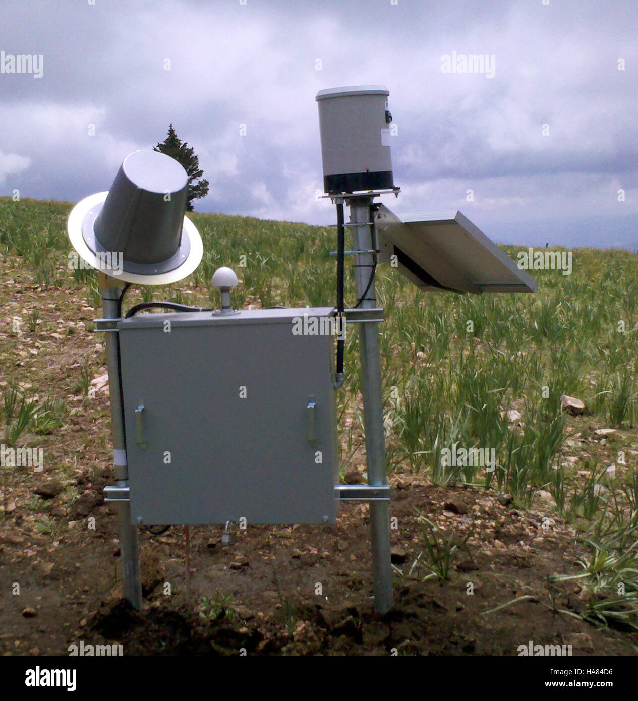 The rain gauge located at Buck Mountain provides important data on ...