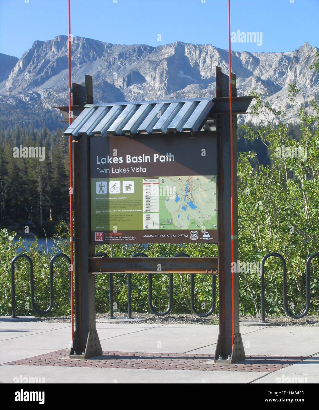 usdagov 8116587609 Lakes Basin Path Sign Stock Photo - Alamy