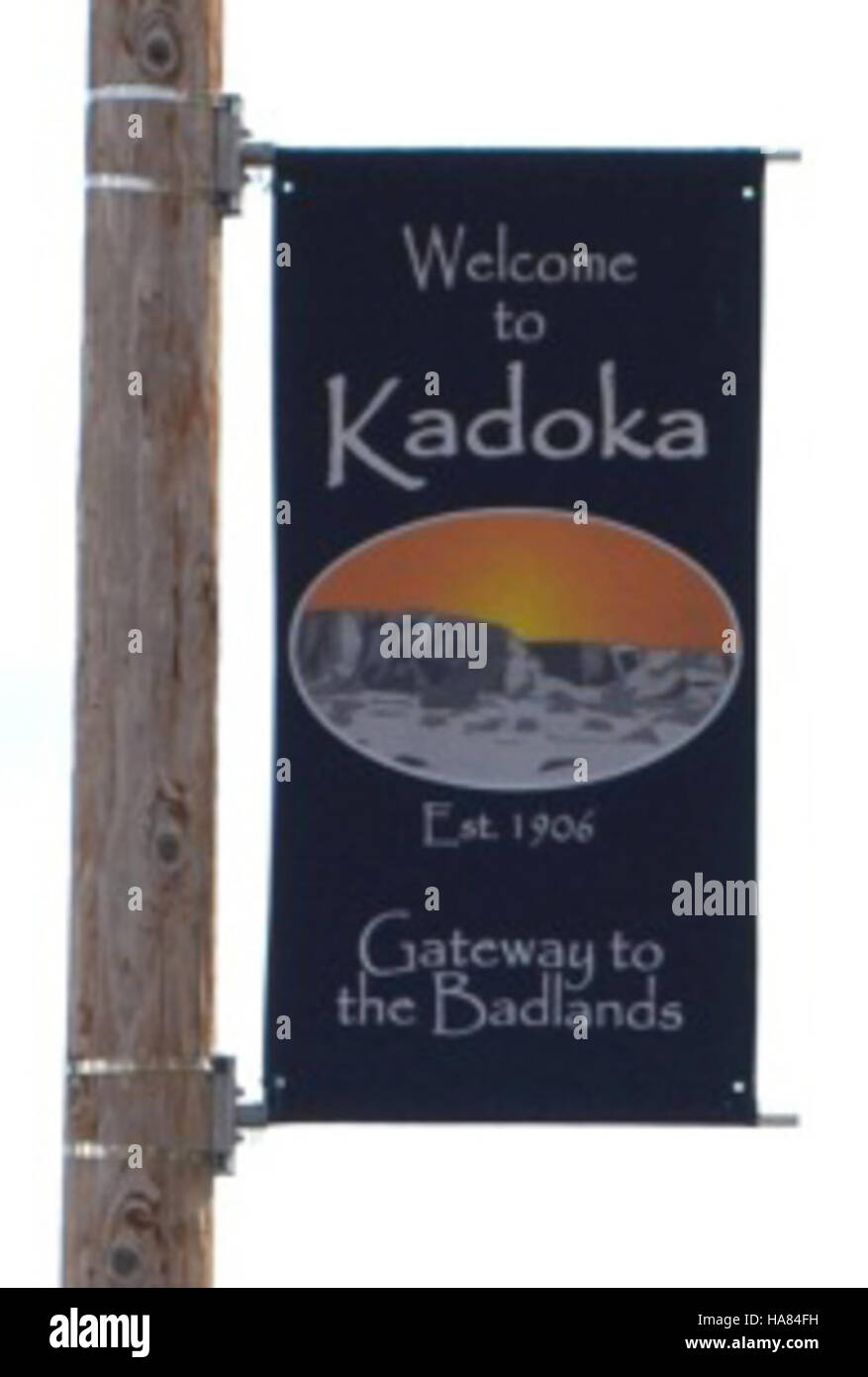 The Kadoka Sign, located in South Dakota, marks the entrance to the ...