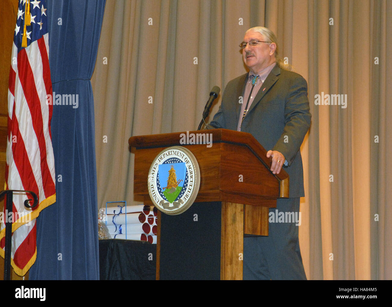 A photograph documenting Native American involvement in conservation ...
