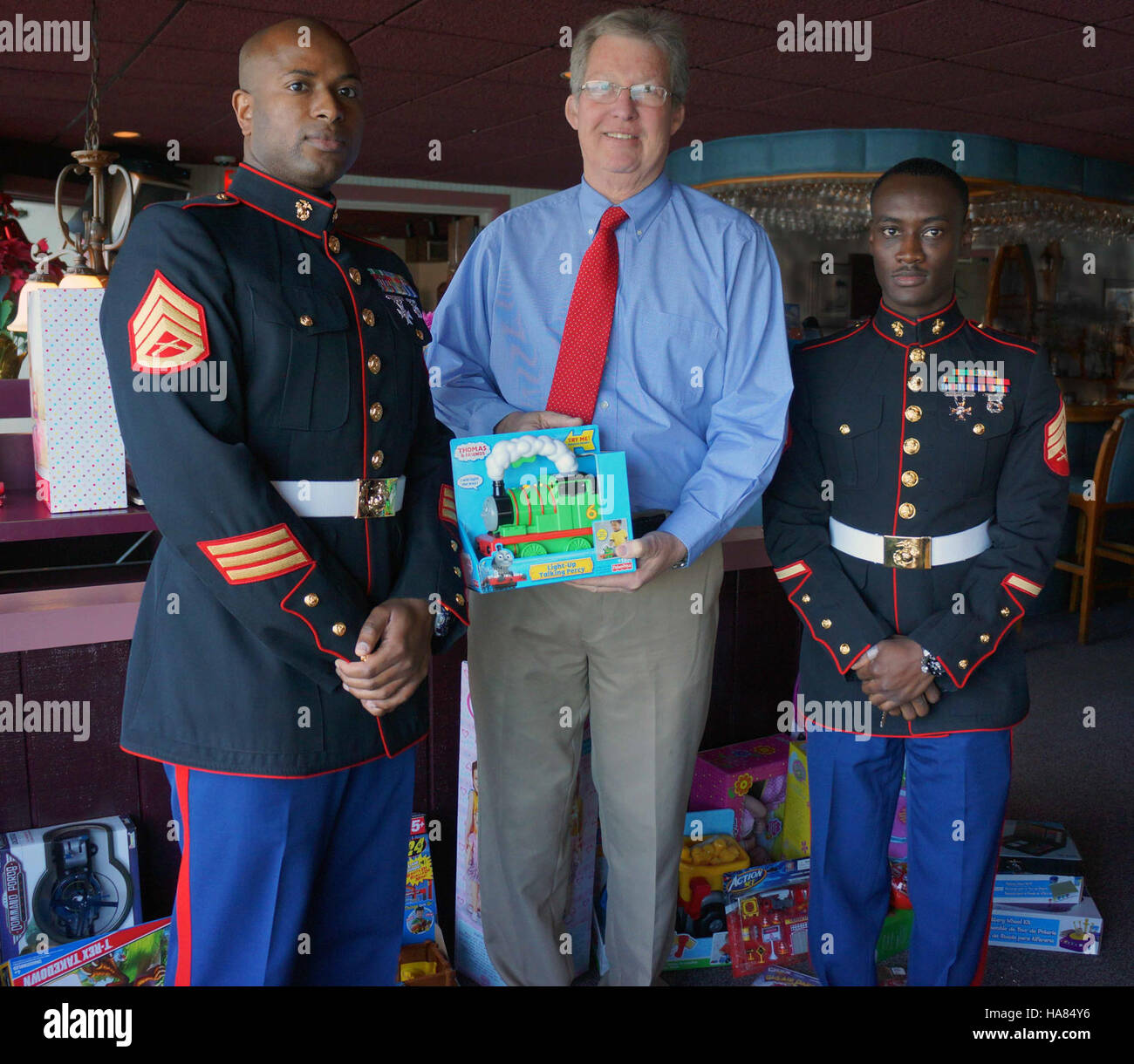This image highlights a visit to the Marine Corps by USDA officials ...