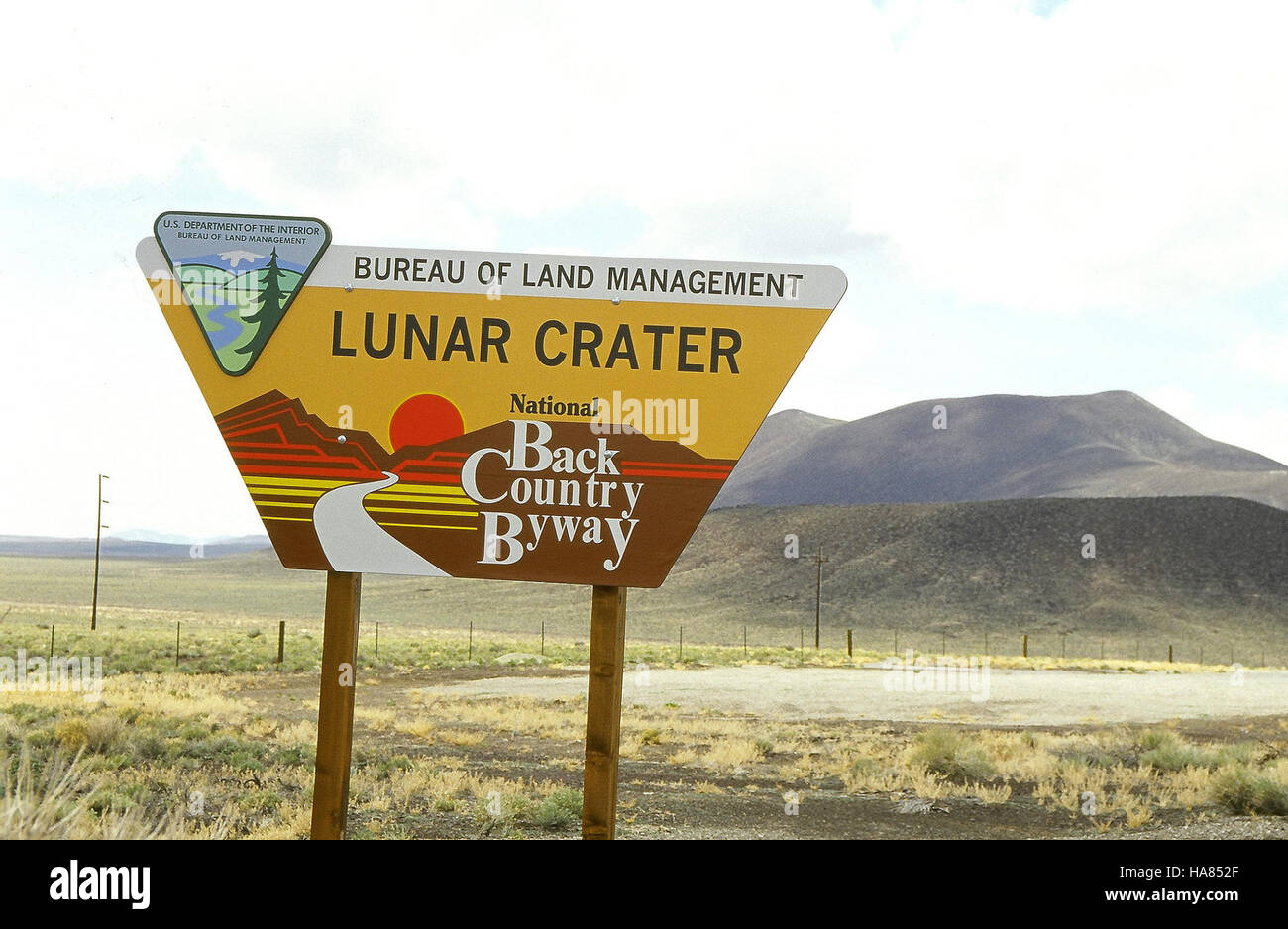 The Lunar Crater in Nevada is a unique geological site formed by ...