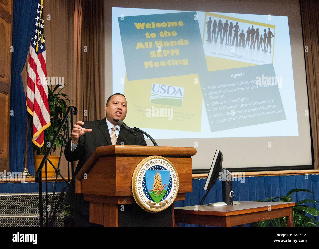The All Hands SEPM Meeting, held at the Jefferson Auditorium, addressed ...