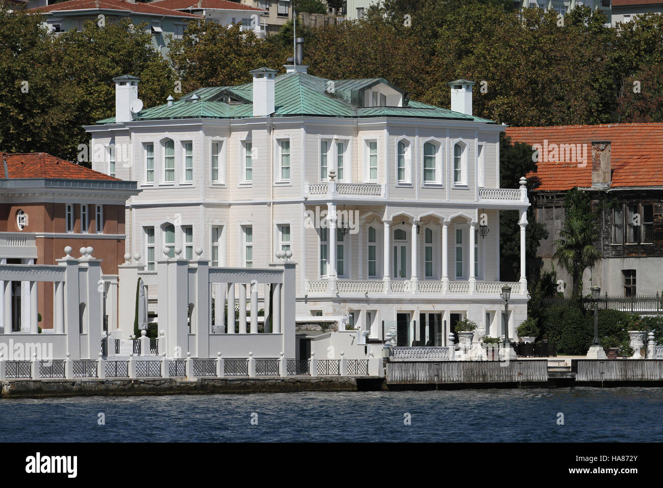 Building in Bosphorus Strait, Istanbul City, Turkey Stock Photo - Alamy