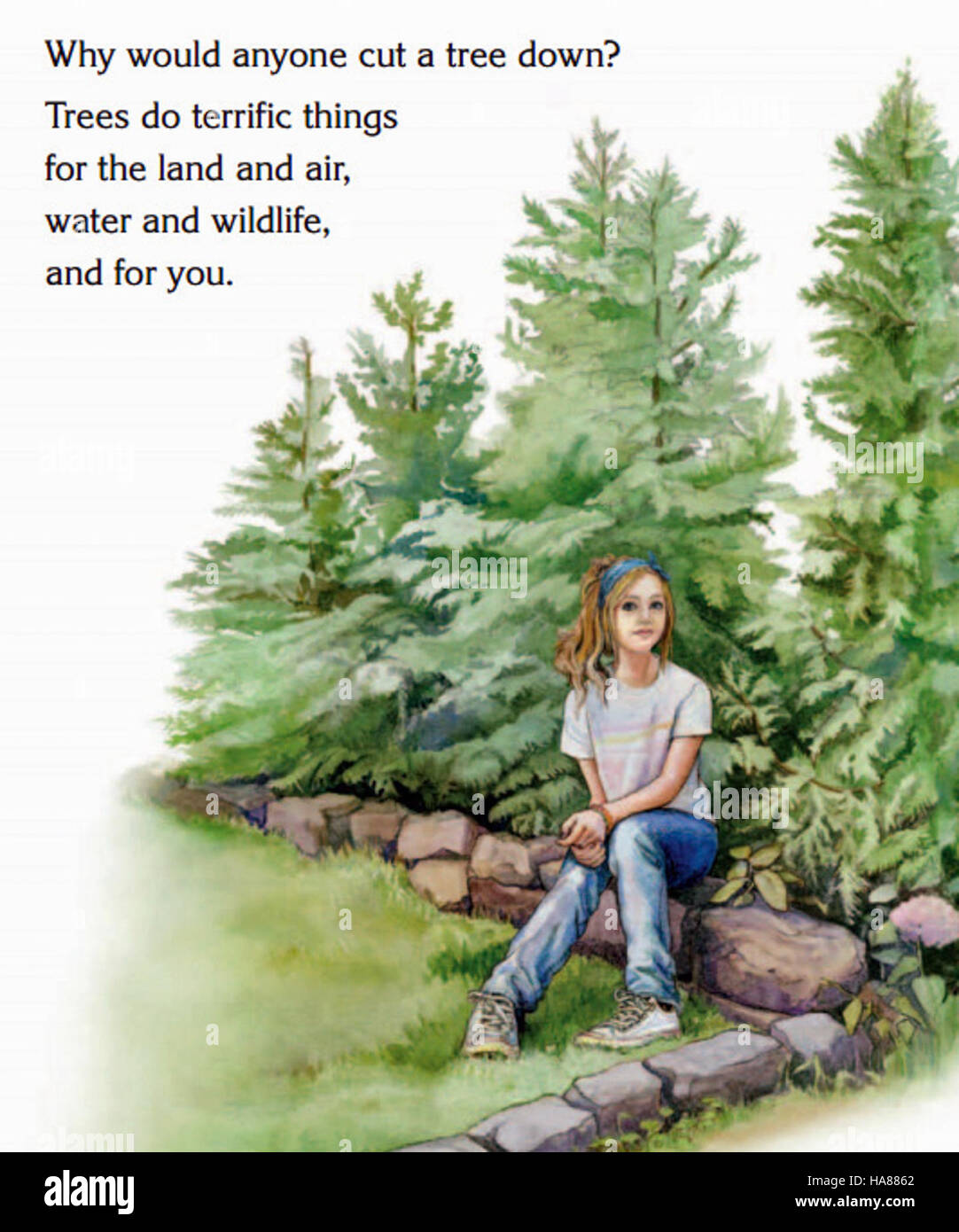 A tree in a national park symbolizes the importance of forest ...