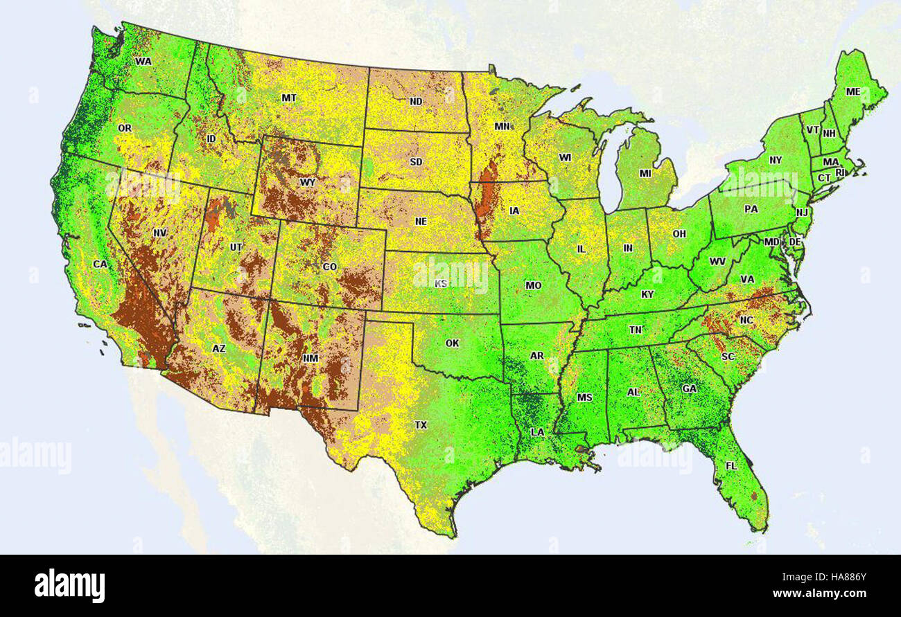 The VegScape Map provides a detailed view of vegetation patterns within ...