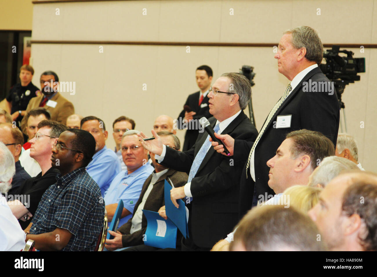 Secretary of Agriculture Tom Vilsack attended a town hall meeting to ...