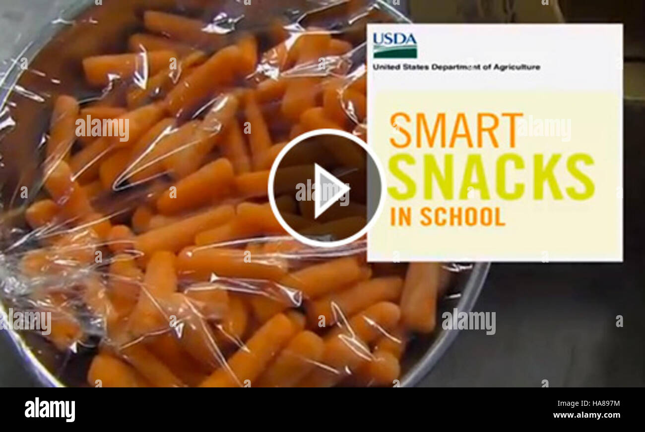 A screenshot from a video promoting USDA's Smart Snacks initiative ...