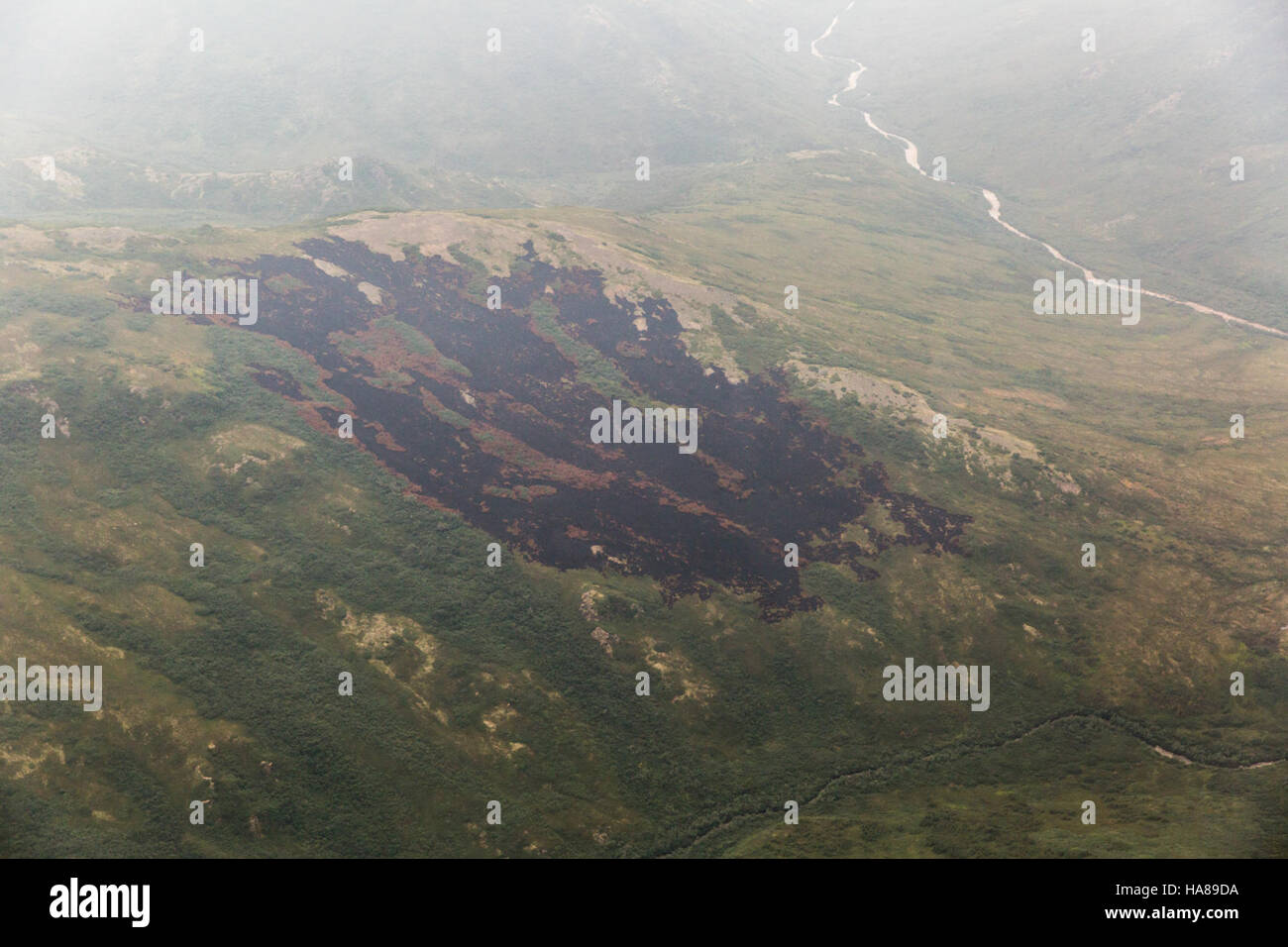 The 2015 Bear Paw Fire in Denali National Park, captured during a ...