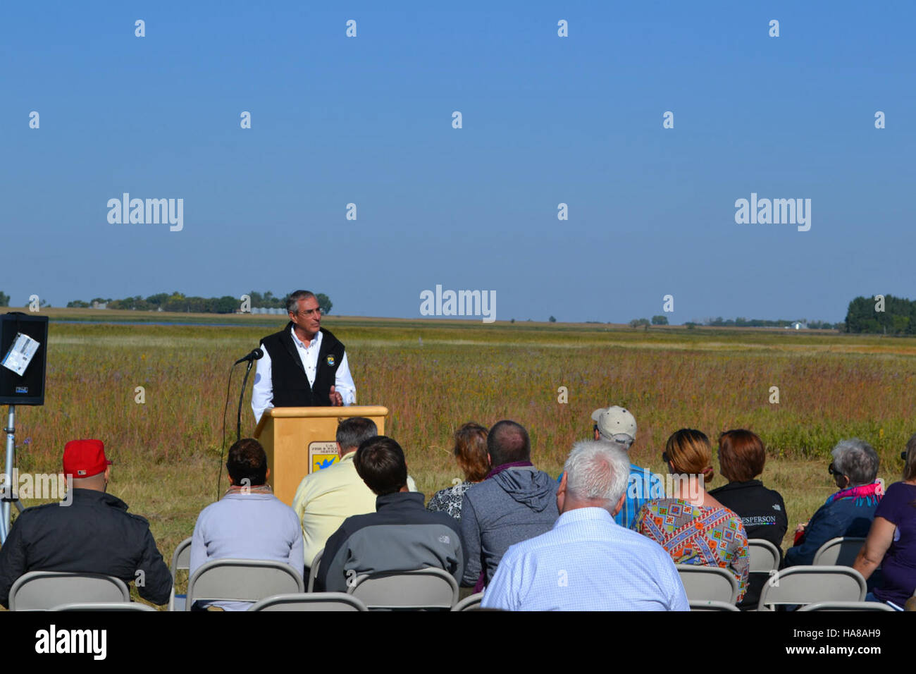 Tom Melius participates in the dedication ceremony at the Jim Gritman ...