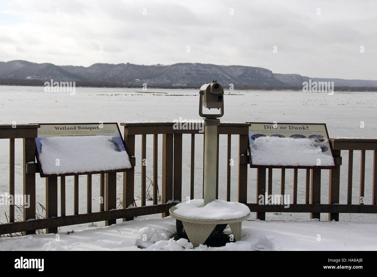 This image captures the beauty of wintertime in a National Park, where ...