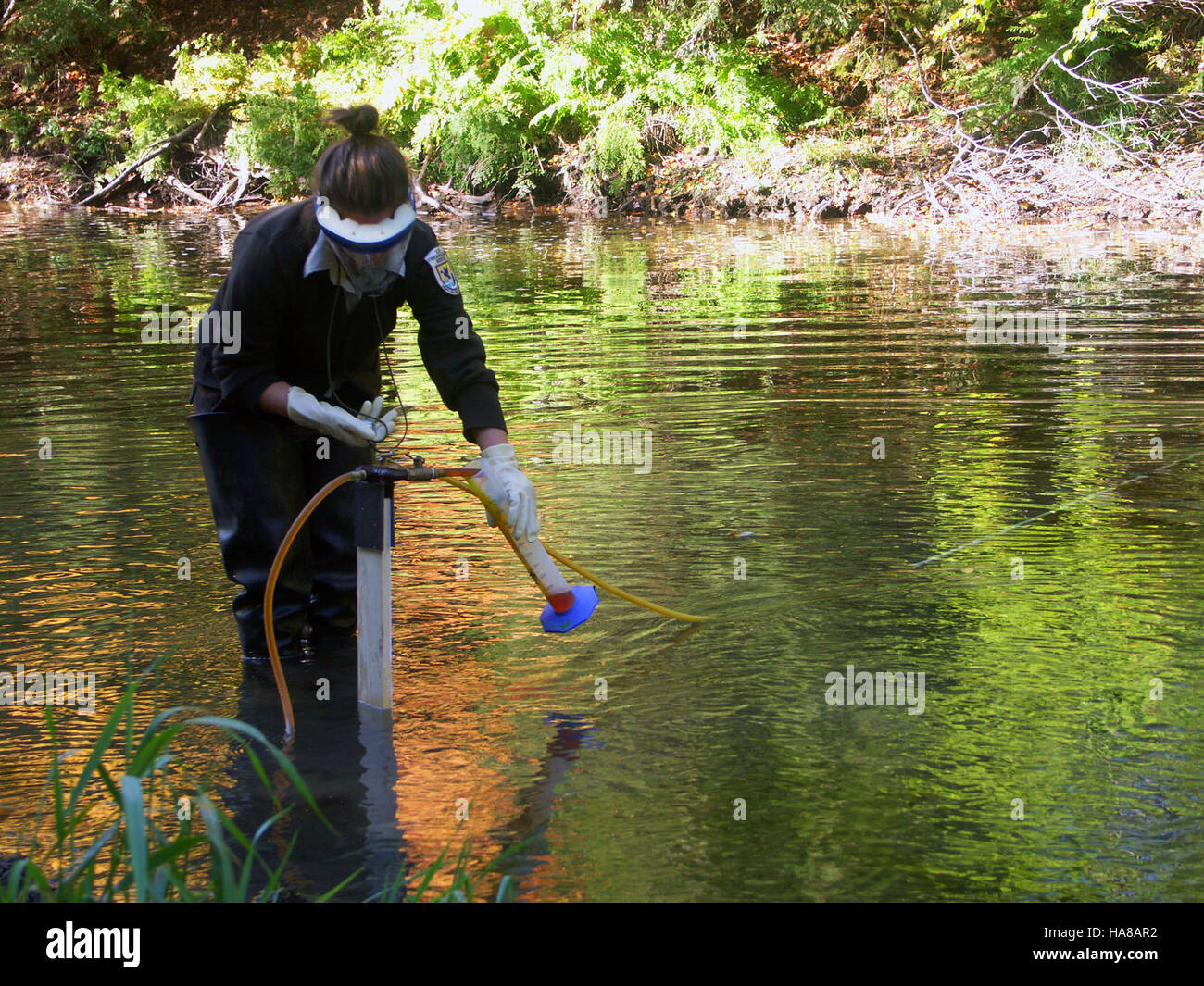 Biological Science Technician Cassie Abrams ensures the proper ...