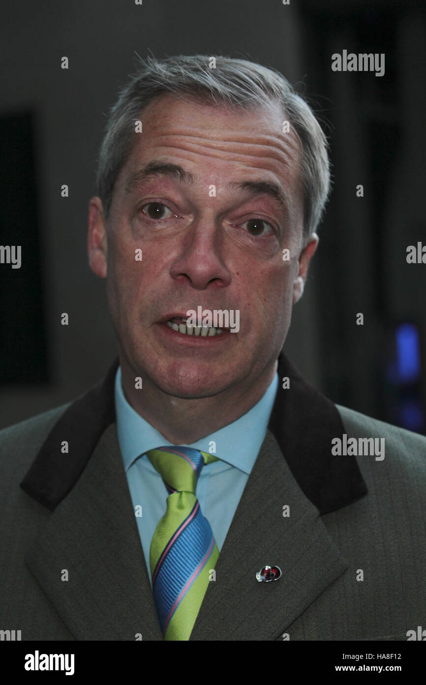 Nigel Farage arriving for the Andrew Marr show at the BBC studio's in ...